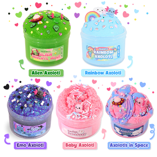 Axolotl Slime Bundle – PeachyBbies